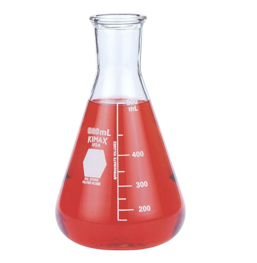 Matraz Erlenmeyer de pared gruesa, cuello estrecho - Grupo Comsurlab